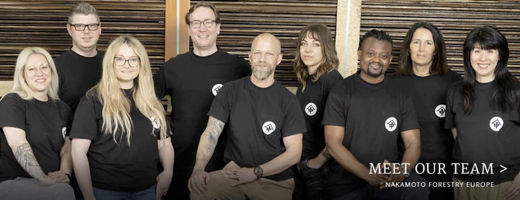 Charred timber - Nakamoto Forestry